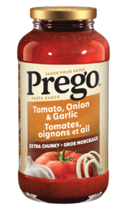 Prego Tomato Onion & Garlic Pasta Sauce (645 mL) - Campbell Company of ...